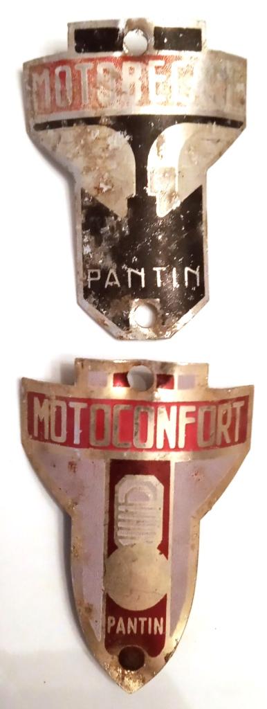 MOTOBECANE BICYCLE VEDETTE HEAD BADGE - 1 Plaque de cadre MOTOCONFORT